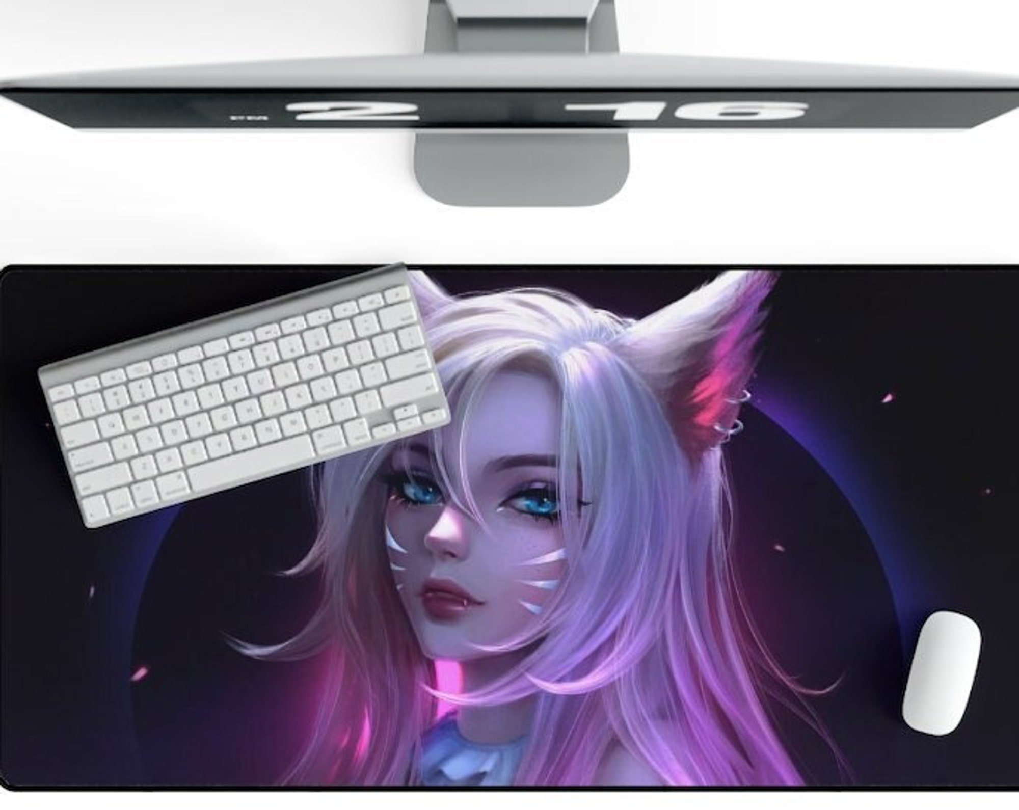 KDA Ahri League Of Legends Desk Mat & Mouse Pad | LoL KDA Desk Mat