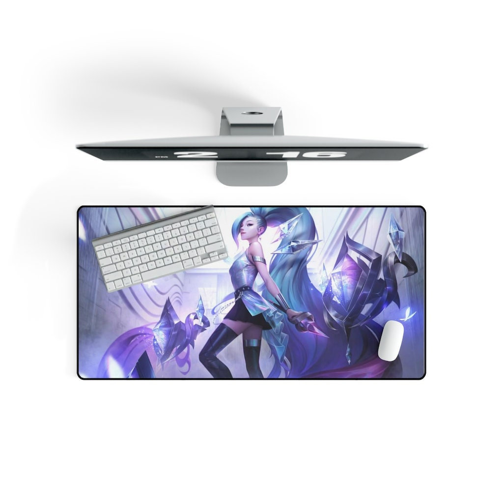 KDA All Out Seraphine Superstar League Of Legends Desk Mat & Mouse Pad | LoL KDA Desk Mat