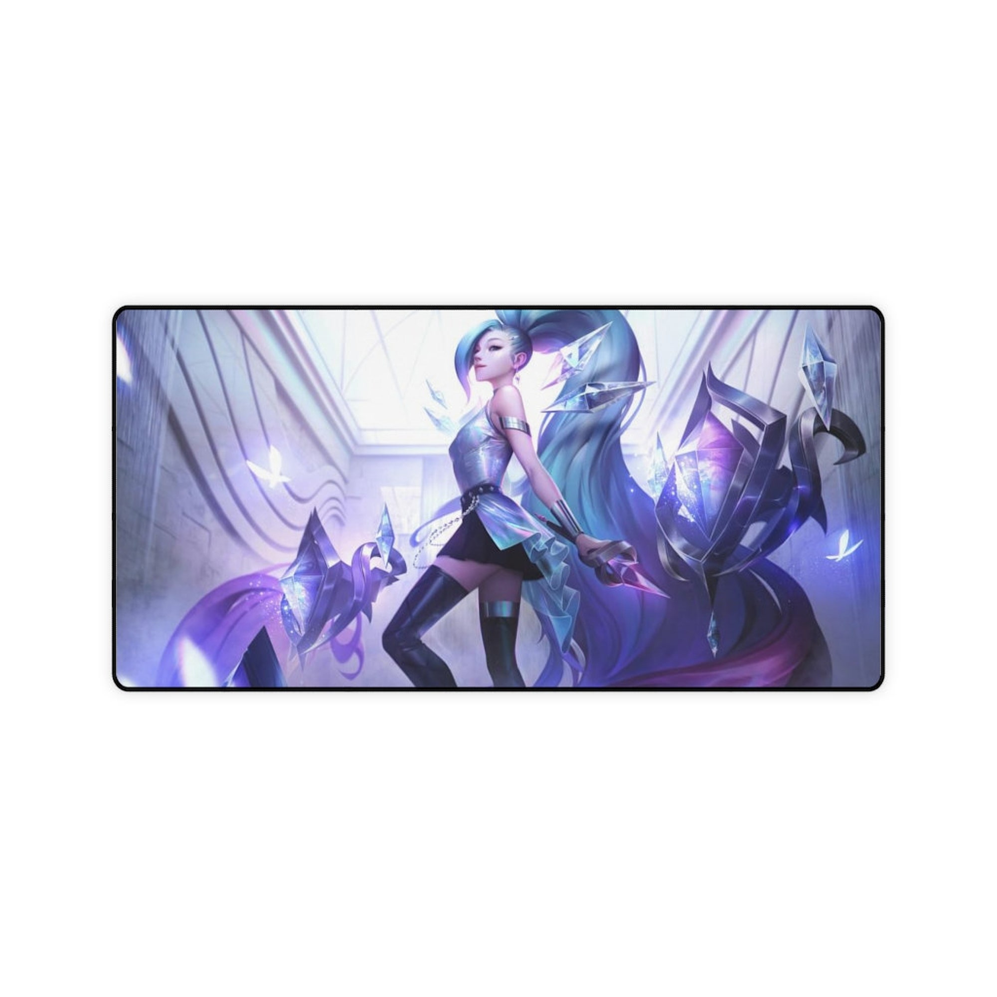 KDA All Out Seraphine Superstar League Of Legends Desk Mat & Mouse Pad | LoL KDA Desk Mat