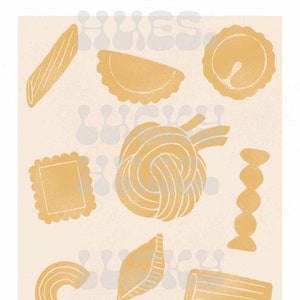 Al Dente Wall Art Print, Digital Download Print, Pasta Art, Printable ...