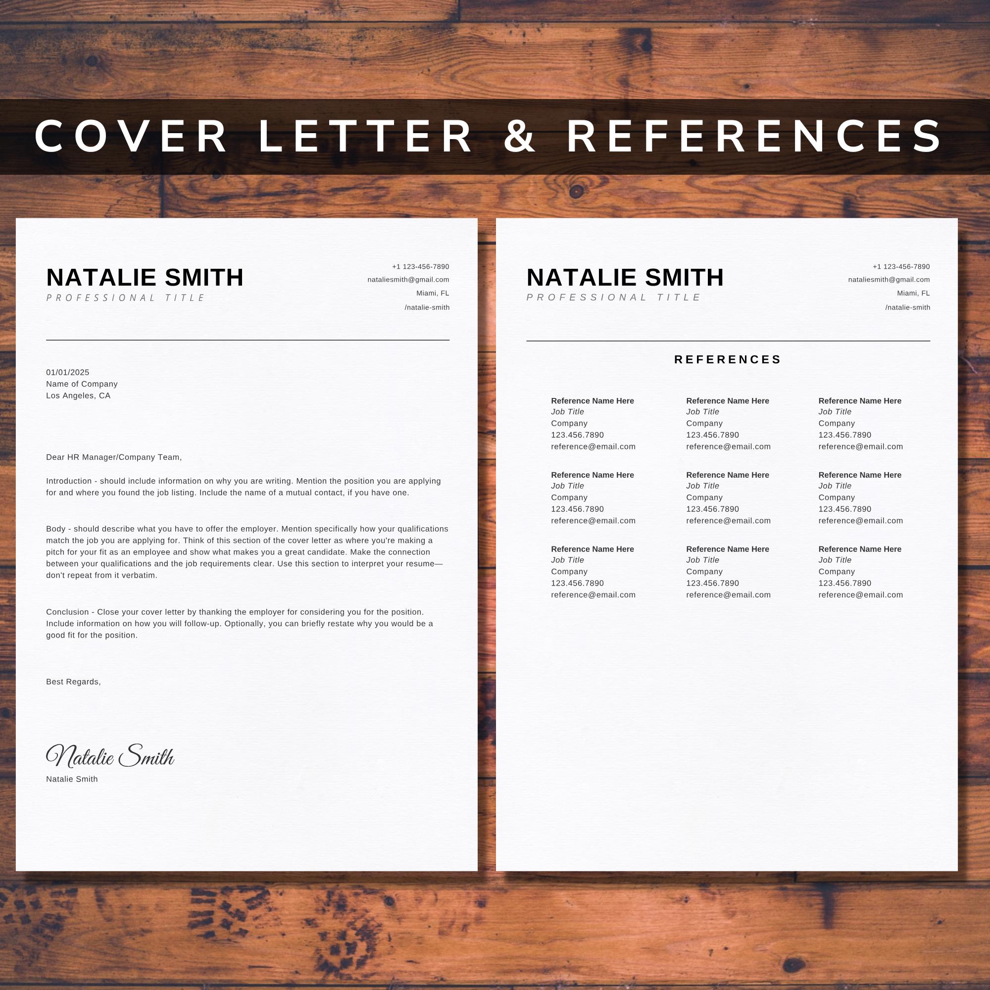 2025 Modern Resume Template Google Docs Clean ATS Friendly Executive ...