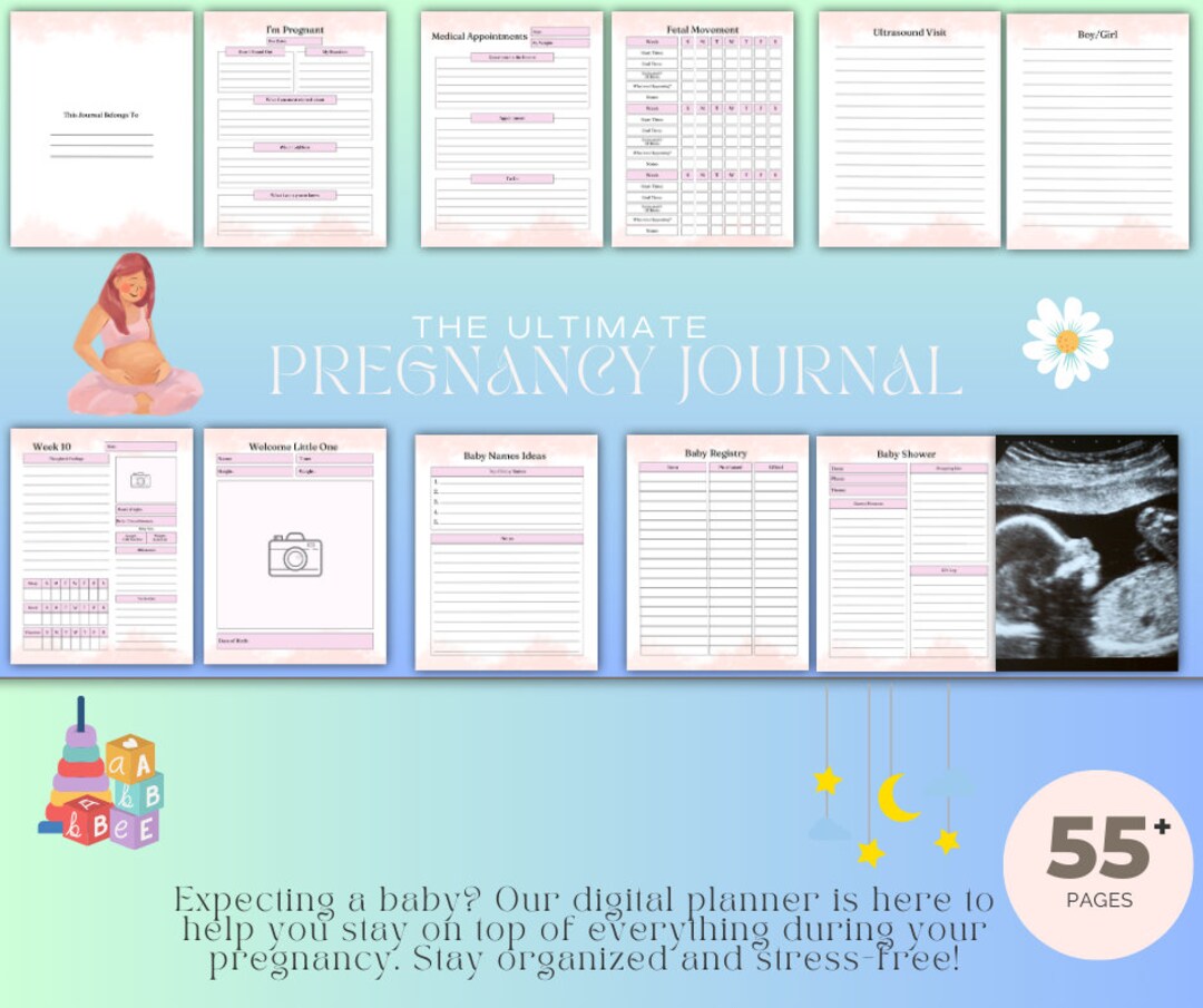 Digital Pregnancy Planner/journal - Etsy