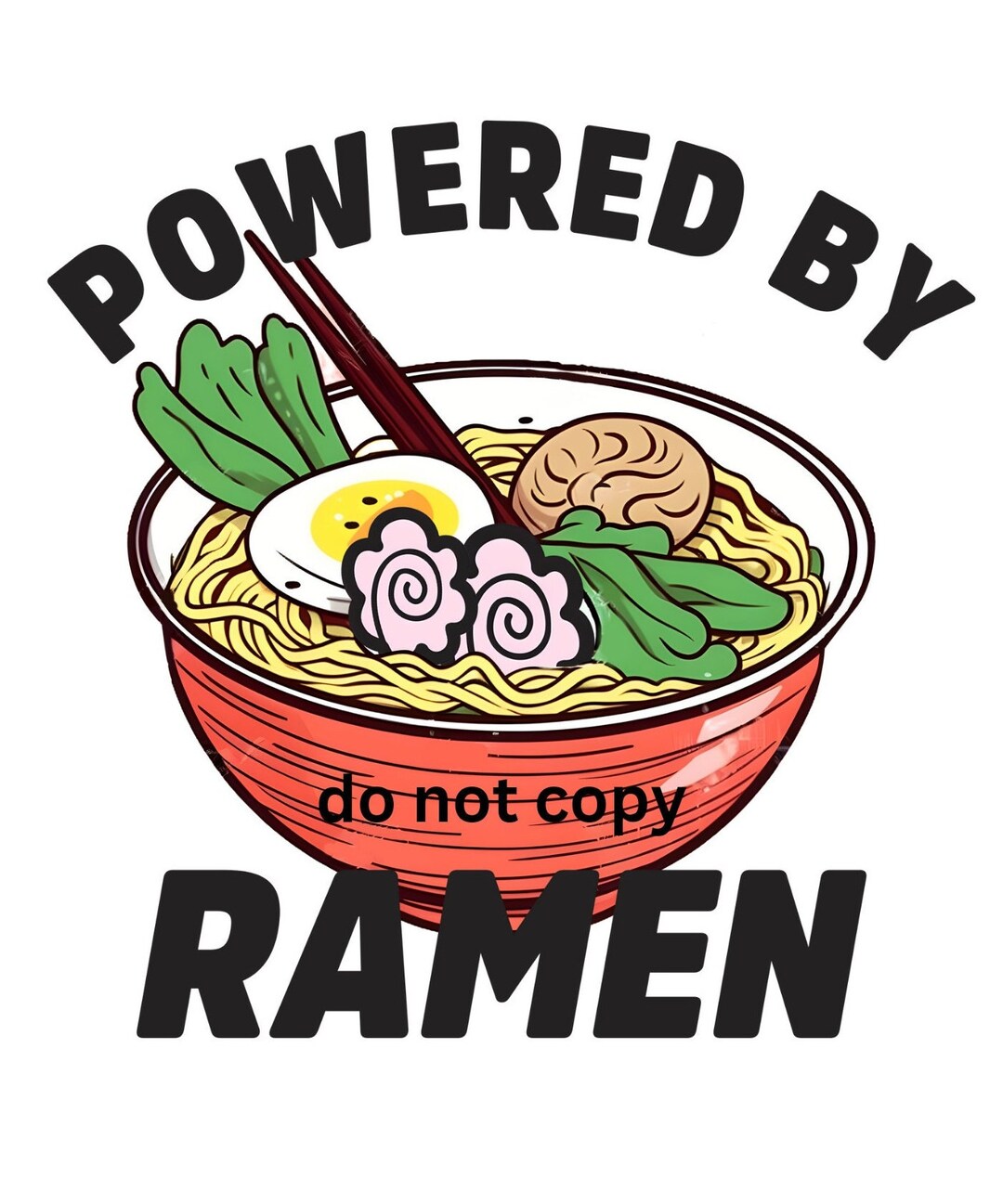 Powered by Ramen Sublimation Png Digital Download - Etsy