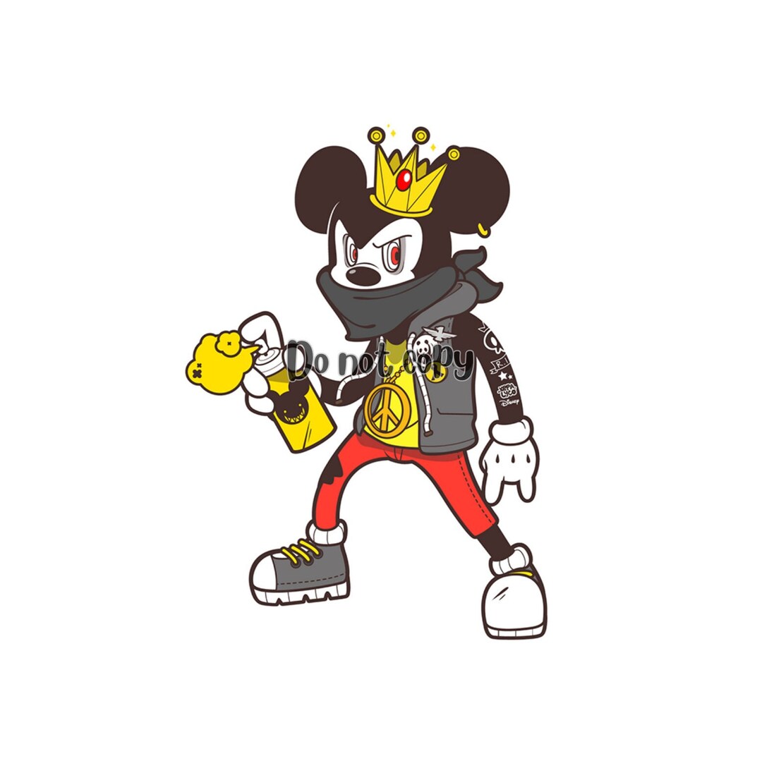 Graffiti Mouse Ready to Press Sublimation/dtf Heat Transfer for Shirts ...