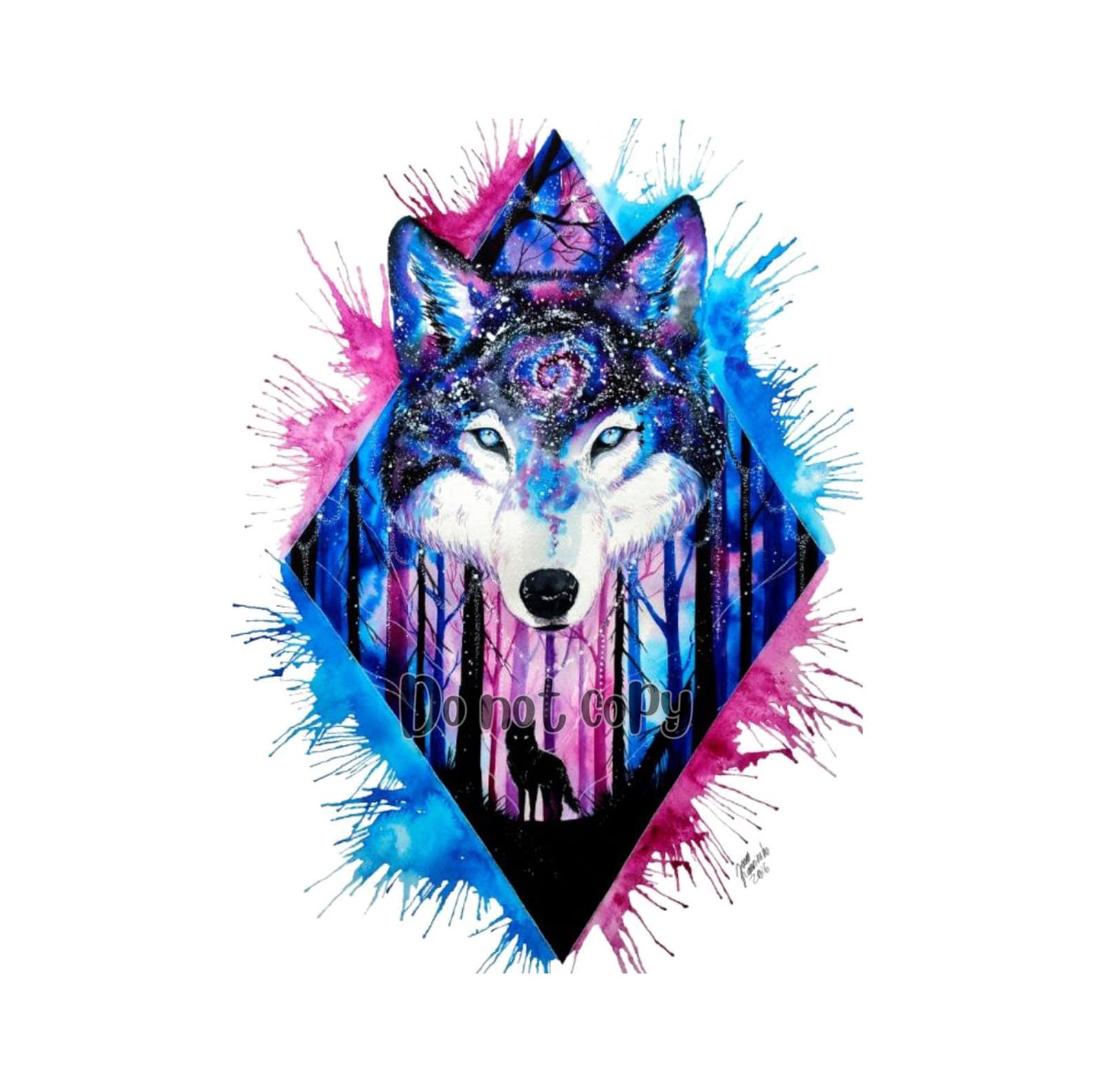 Colorful Wolf Sublimation Png Digital Download - Etsy