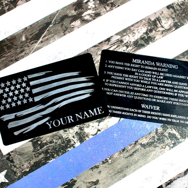 Miranda Card Police - Etsy