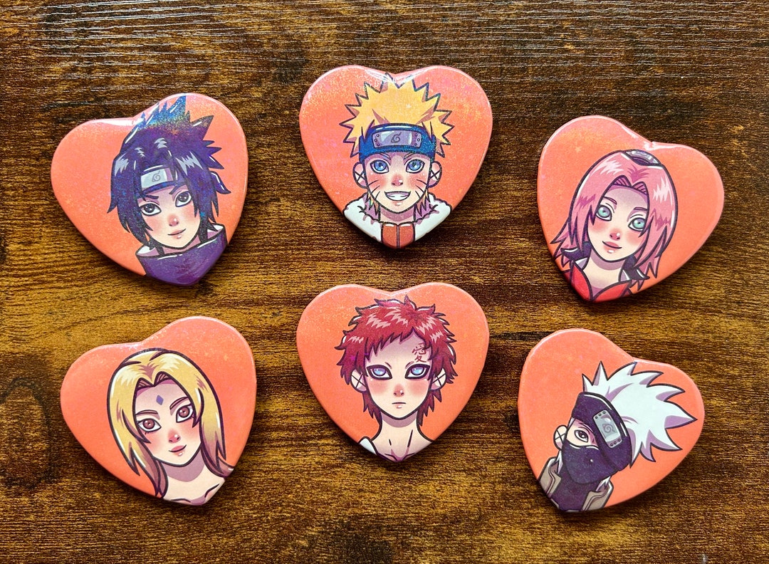 Ninja Heart Holograpic Buttons - Etsy