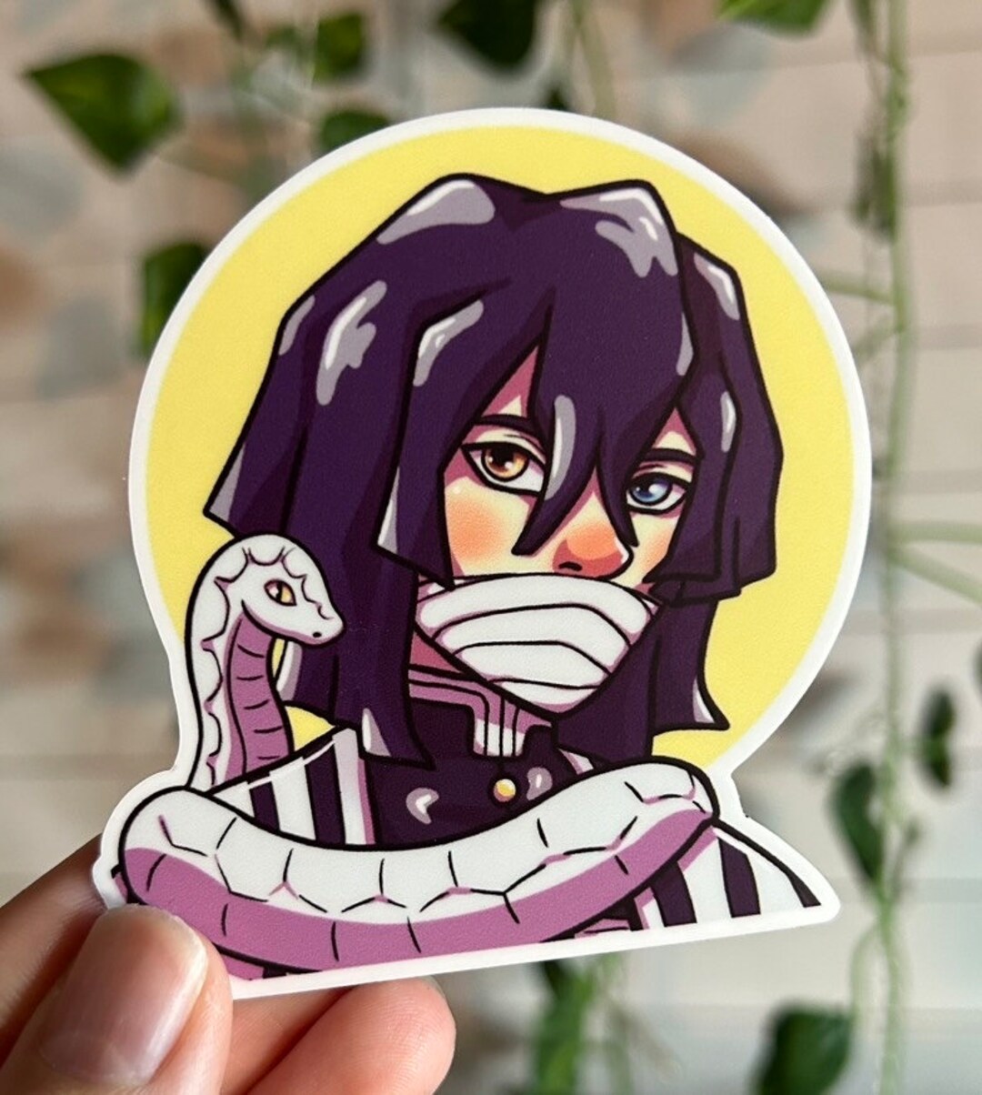 Snake Pillar Sticker - Etsy
