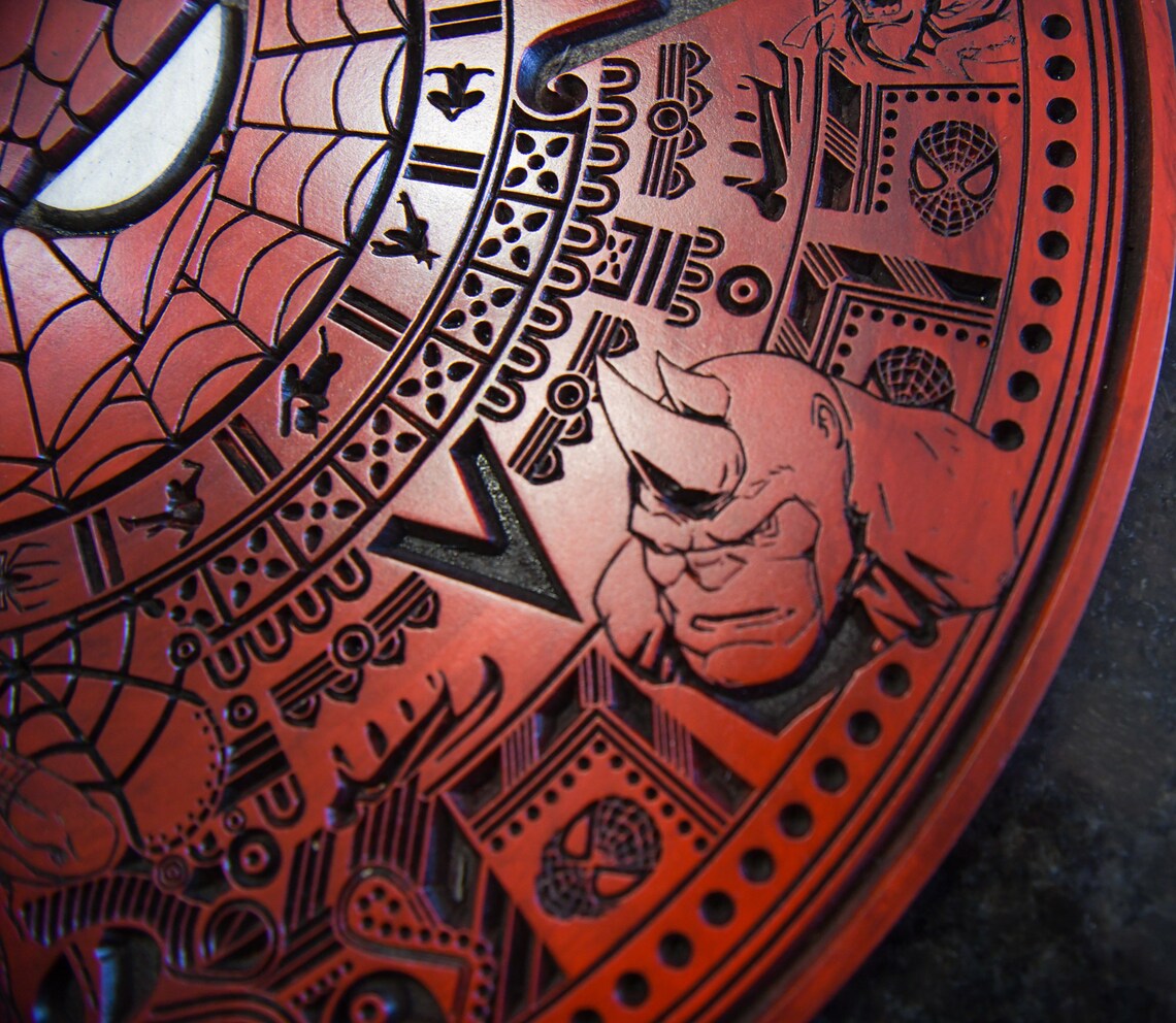 Spiderman Like Aztec Calendar Jpg Eps Svg Dxf Jpg. for - Etsy