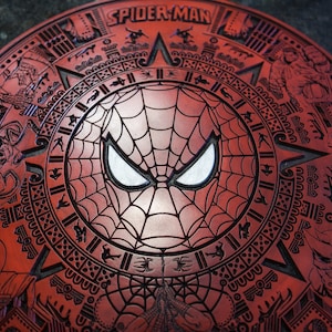 Spiderman Like Aztec Calendar, Jpg, Eps, Svg, Jpg. for CNC or Laser - Etsy