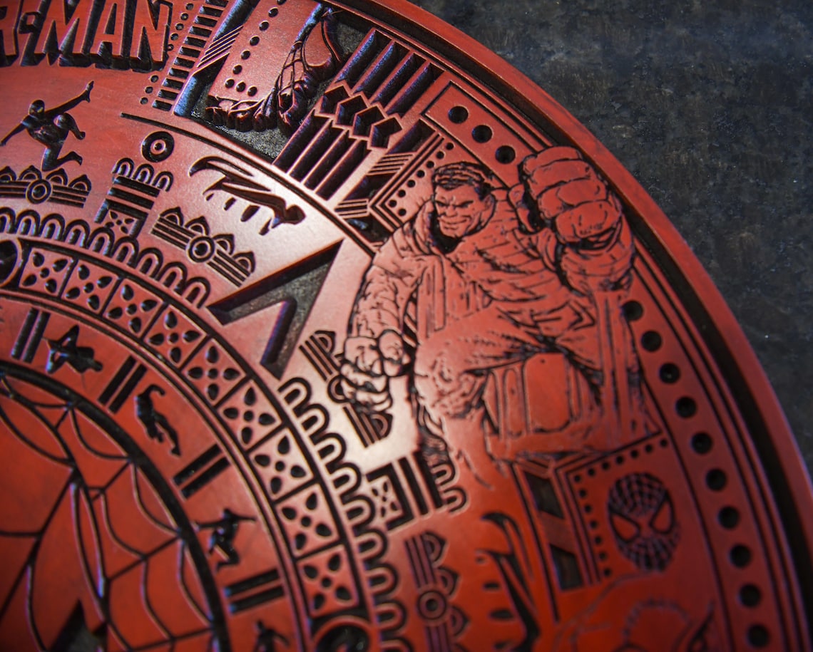 Spiderman Like Aztec Calendar Jpg Eps Svg Dxf Jpg. for - Etsy