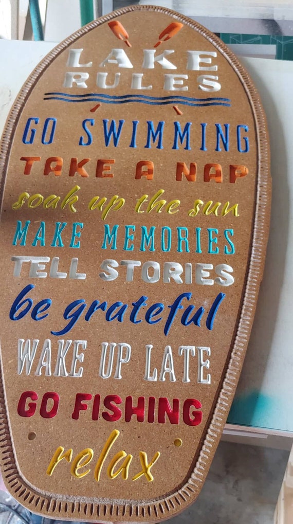 Cottage Rules Sign - Etsy