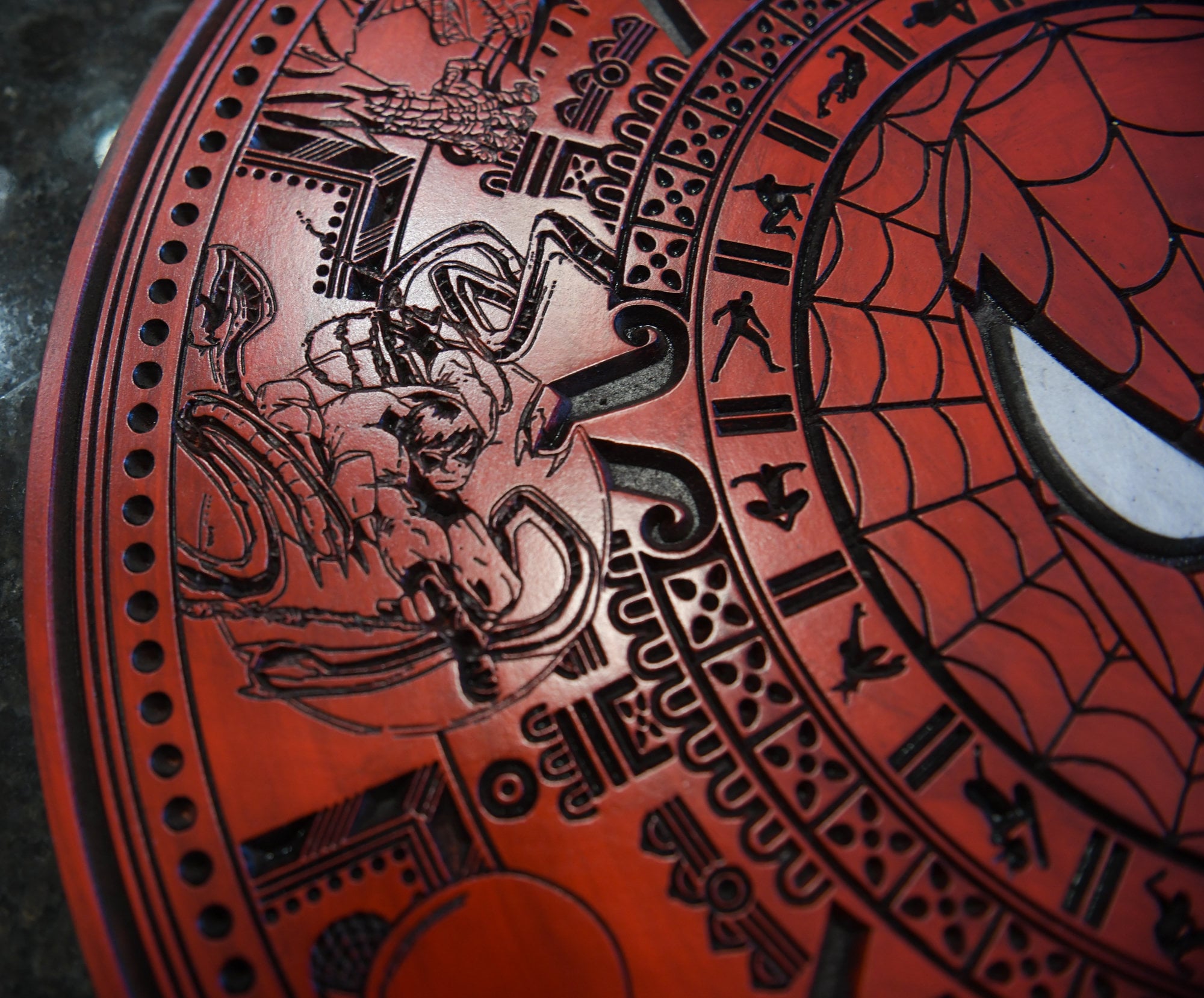 Spiderman Like Aztec Calendar Jpg Eps Svg Dxf Jpg. for - Etsy