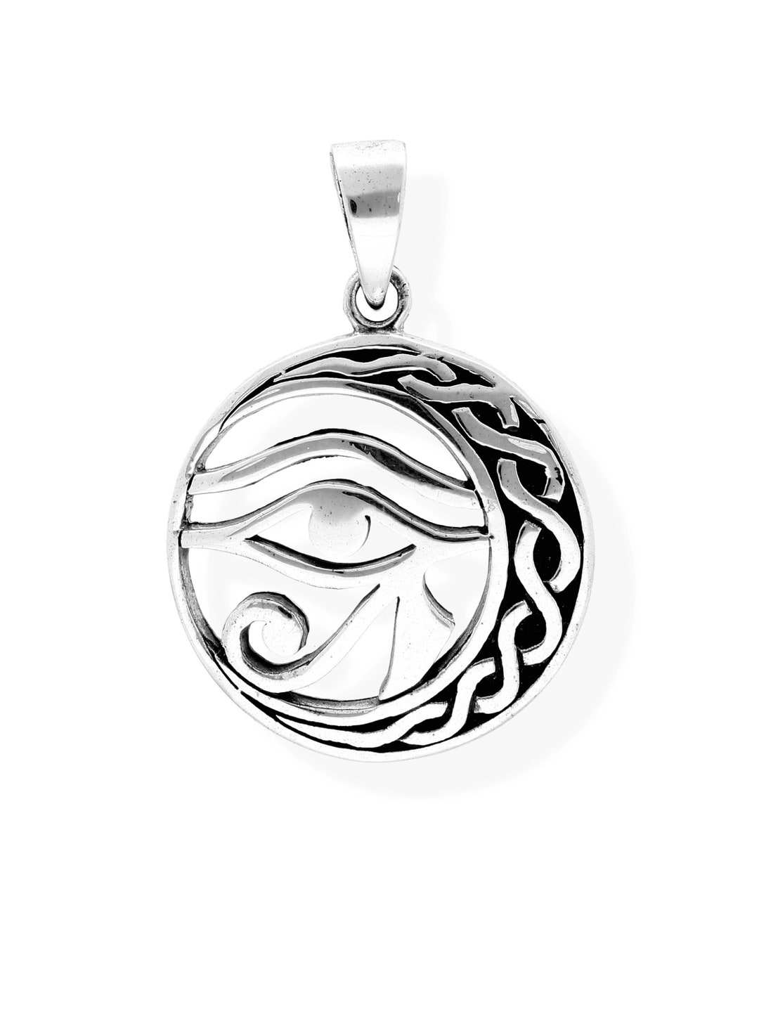 Amulet Pendant Religious Eye of Horus Made of 925 Sterling Silver ...