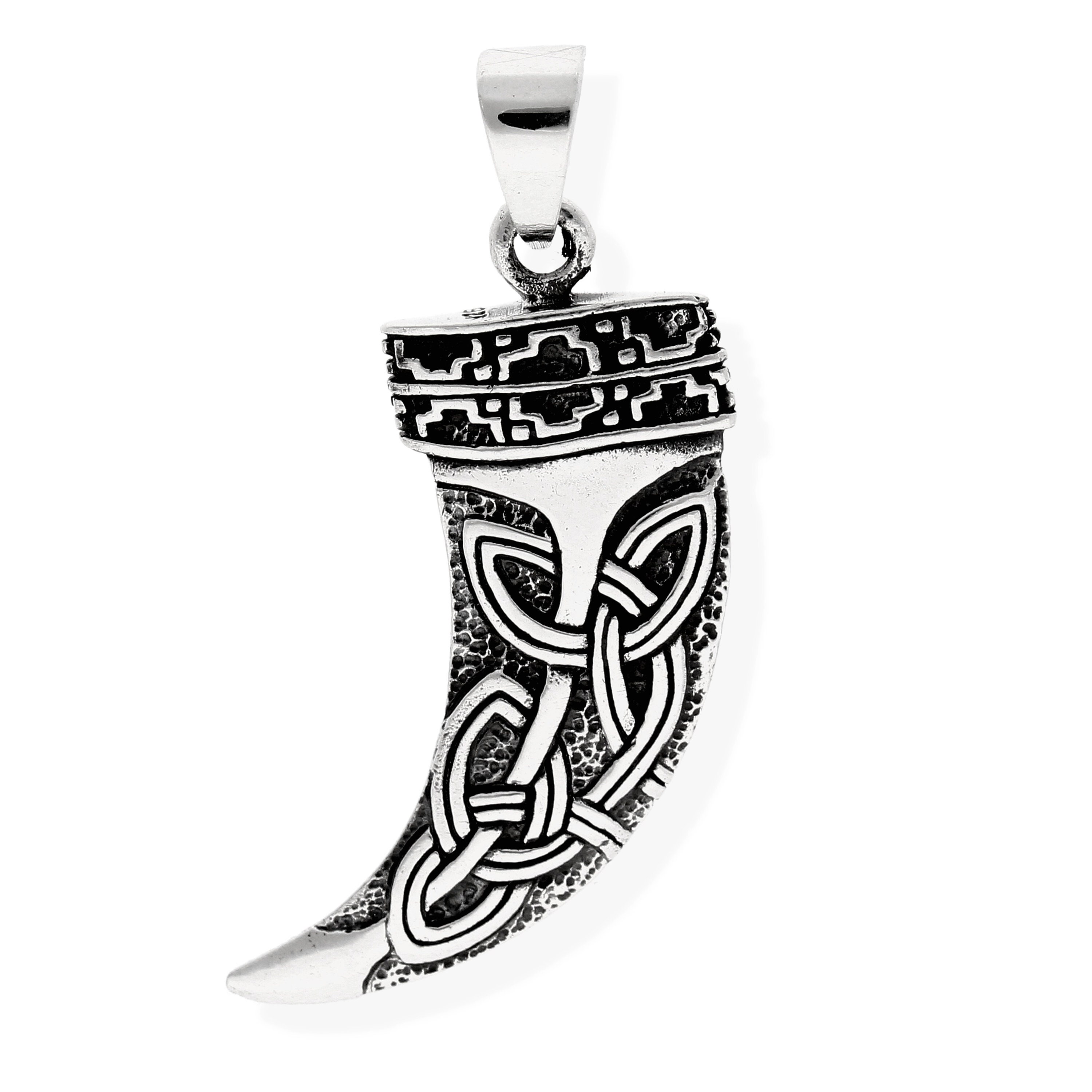 Amulet Necklace Pendant Chain Pendant Celtic Claw Tooth 925 Sterling ...