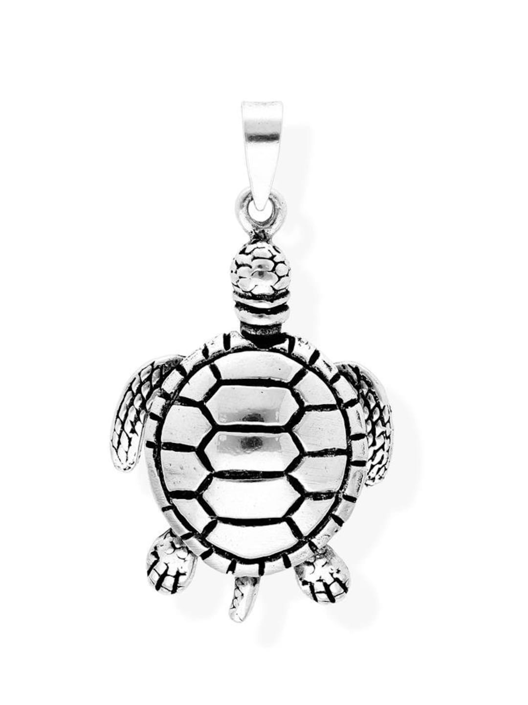 Animal Amulet Pendant, Turtle Design, Made of 925 Sterling Silver ...