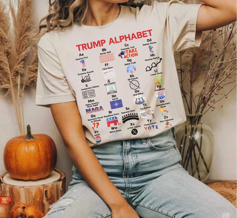 Trump 2024 Alphabet Shirt, Make America Great Again, Maga Tee, Trump ...