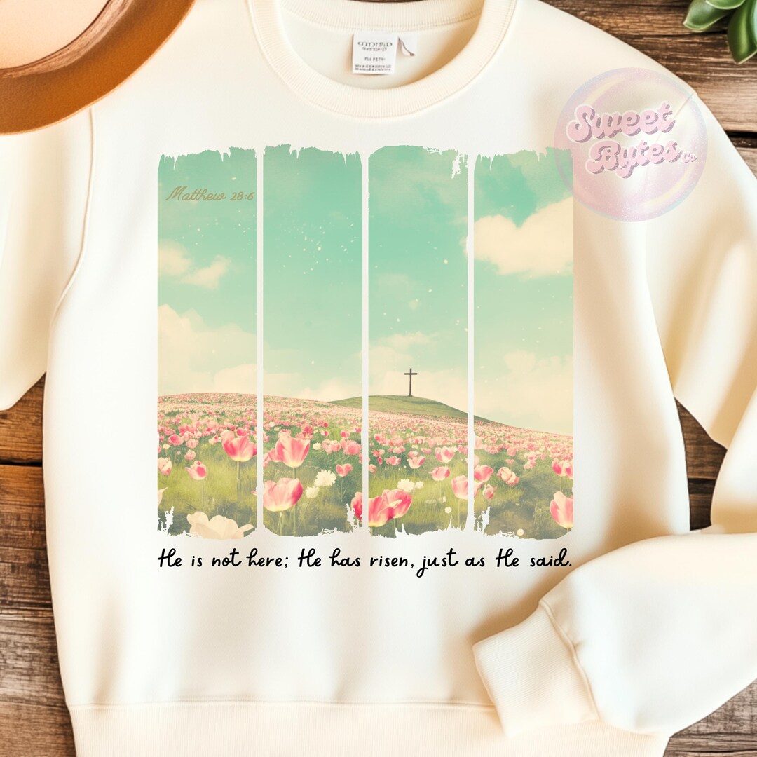 He Has Risen Christian PNG Boho Christian Clipart Bundle Easter Designs ...