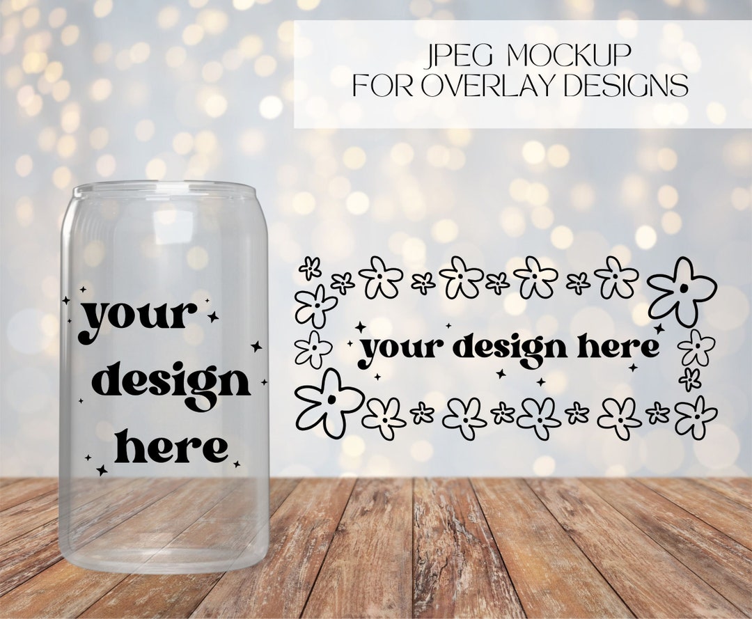 16oz Clear Glass Libby Mockup, Single View, JPEG Mockup - Etsy