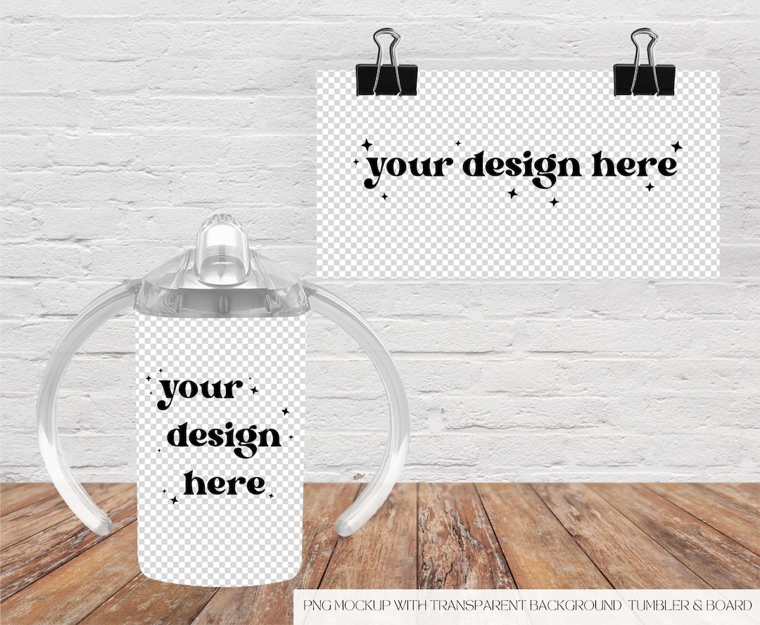 12oz Sippy Cup Tumbler PNG Mockup Transparent Background - Etsy