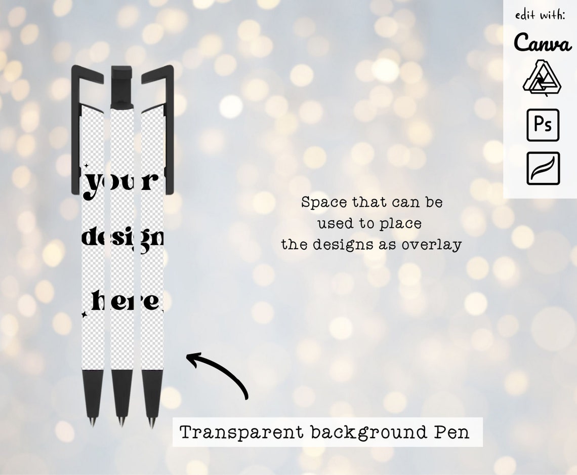 Pen PNG Mockup Transparent Background Product Pen Mockup Png - Etsy