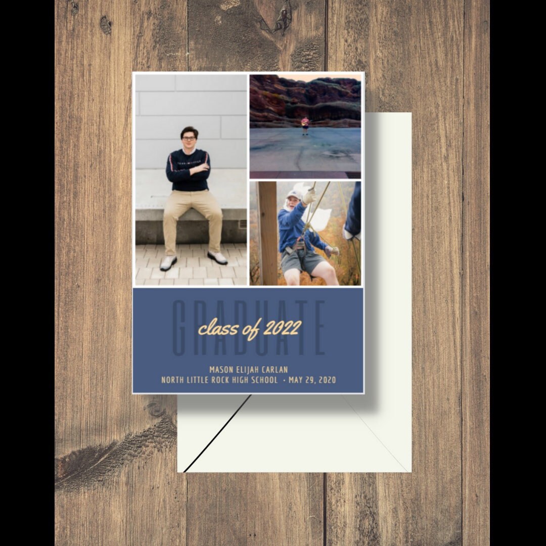 50 Printed Custom Graduation Invitations. free Envelopes & Shipping ...