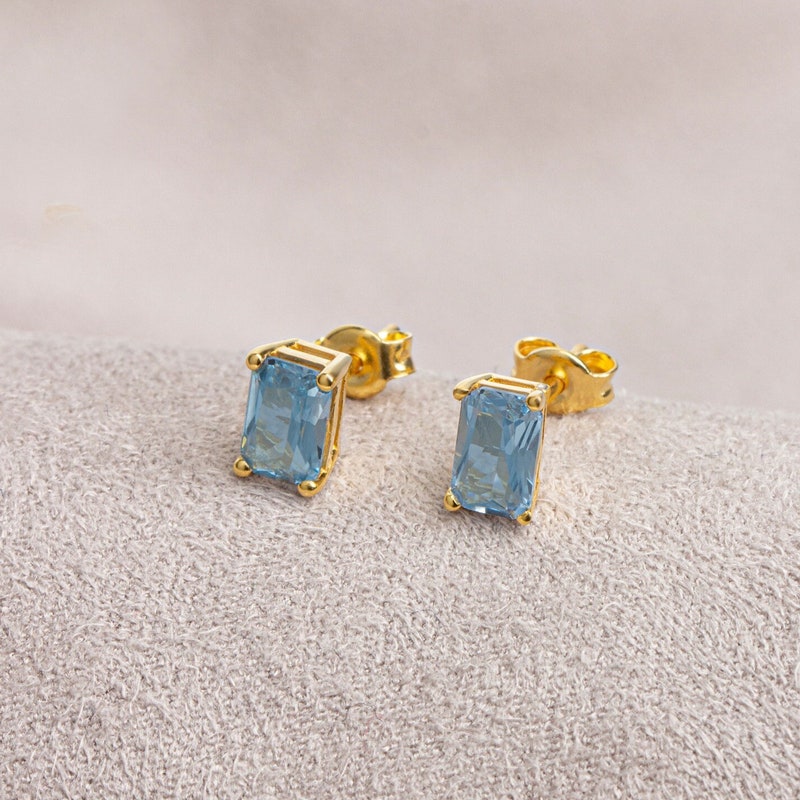 Aquamarine Earrings - Etsy