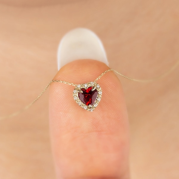 Heart Shape Necklace - Etsy