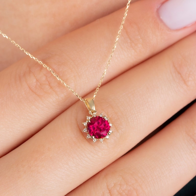 Real Ruby Necklace - Etsy