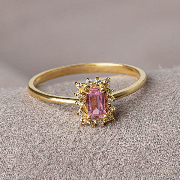 Pink Tourmaline Ring - Etsy