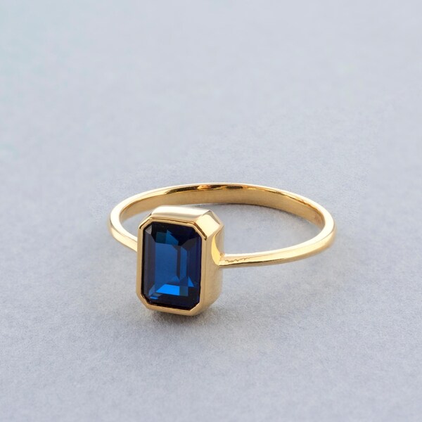14k Sapphire Ring - Etsy