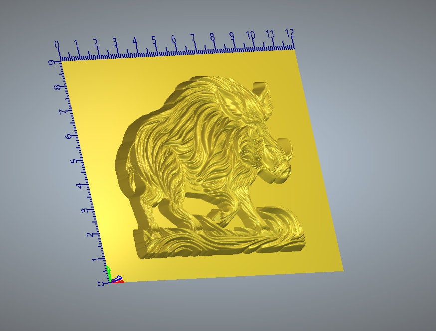Wild Boar Stl File for CNC Router - Etsy