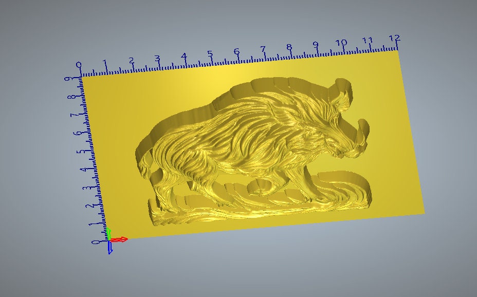 Wild Boar Stl File for CNC Router - Etsy