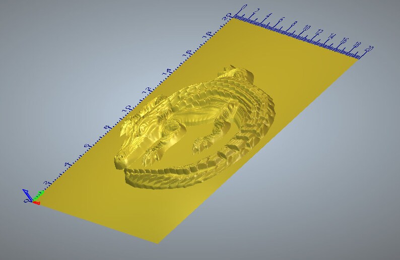 Alligator Stl File for CNC Router - Etsy