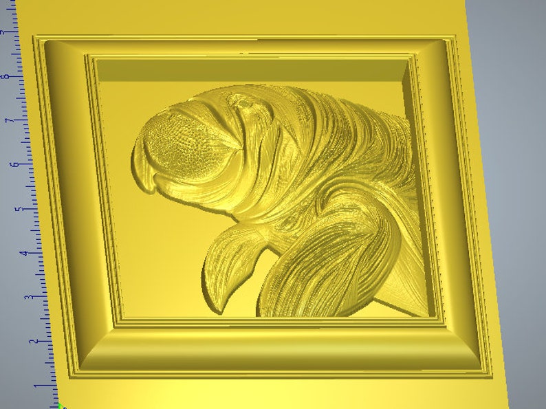 Manatee Stl File for CNC - Etsy