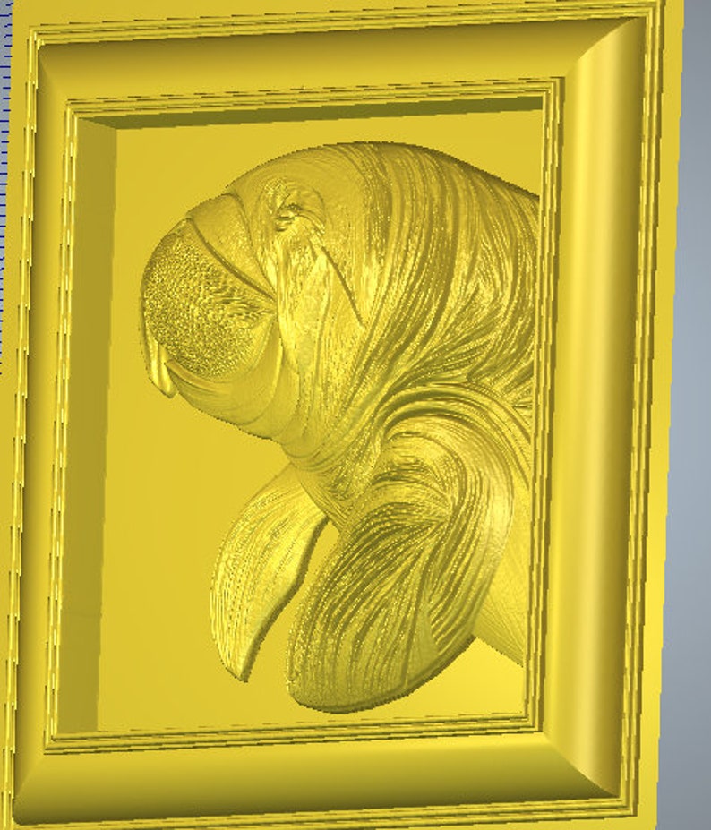 Manatee Stl File for CNC - Etsy