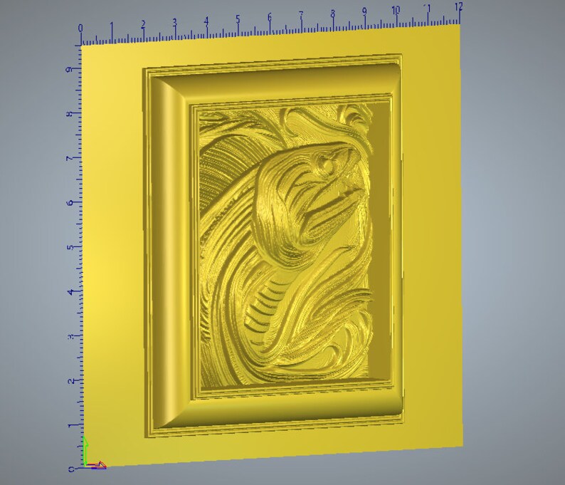 Moray Eel Stl File for CNC Router - Etsy