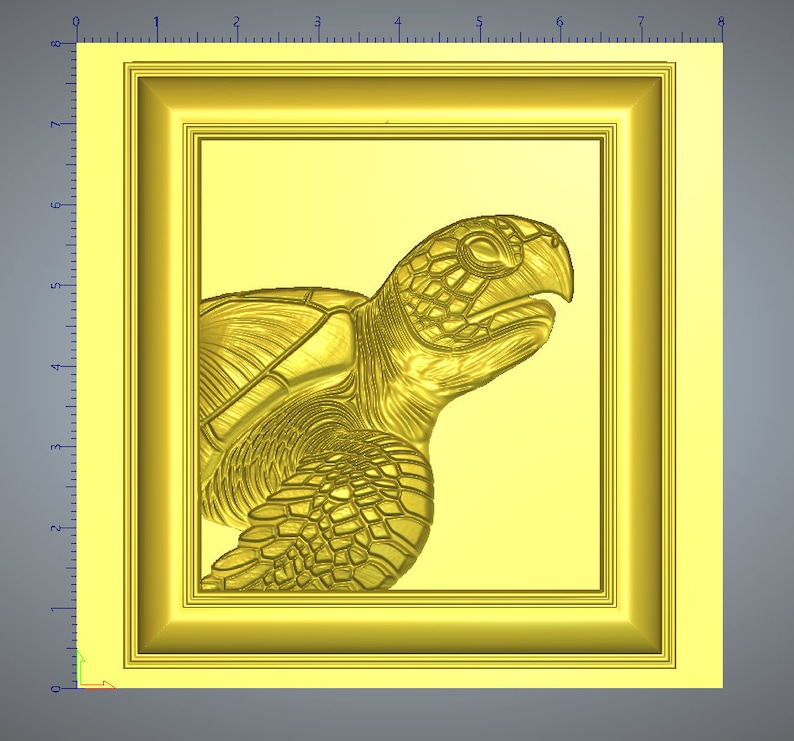 Sea Turtle Stl File for CNC Router - Etsy