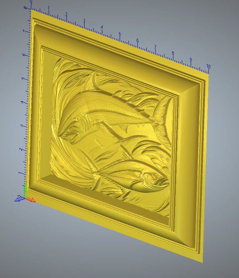 Tuna and Shark Stl File for CNC Router - Etsy