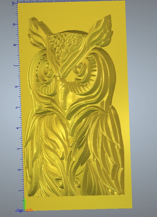 Owl Stl File for CNC Router - Etsy