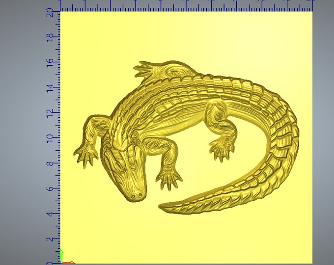 Aligator 3d - Etsy