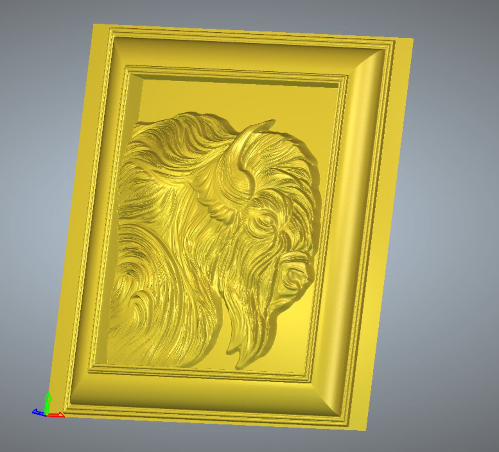 Bison Stl File for CNC Router - Etsy