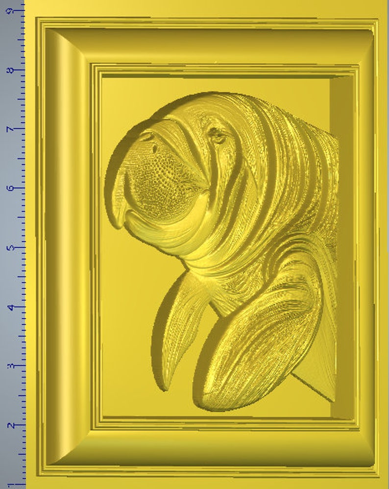 Manatee Stl File for CNC - Etsy