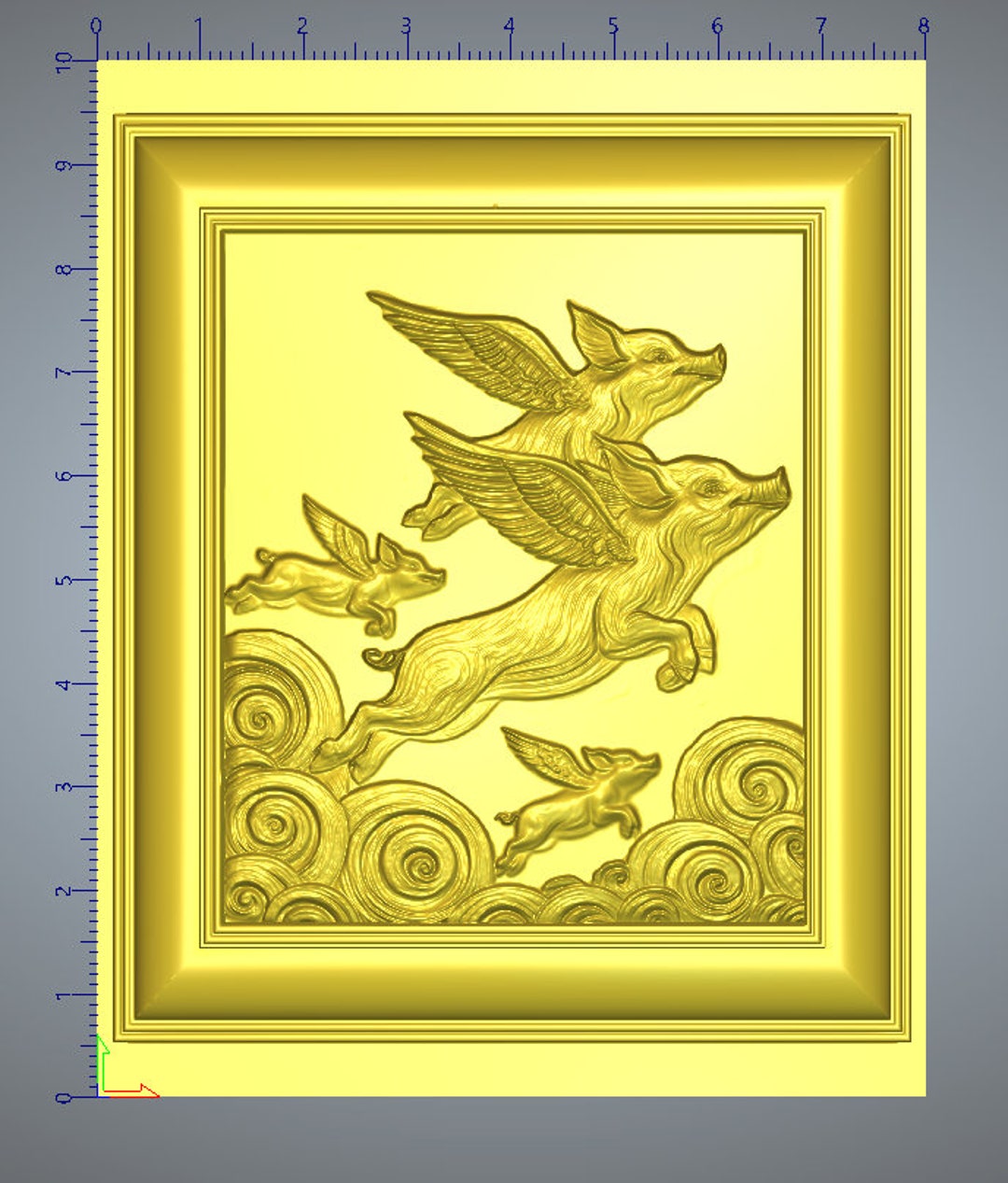 When Pigs Fly Stl Model for CNC Router - Etsy