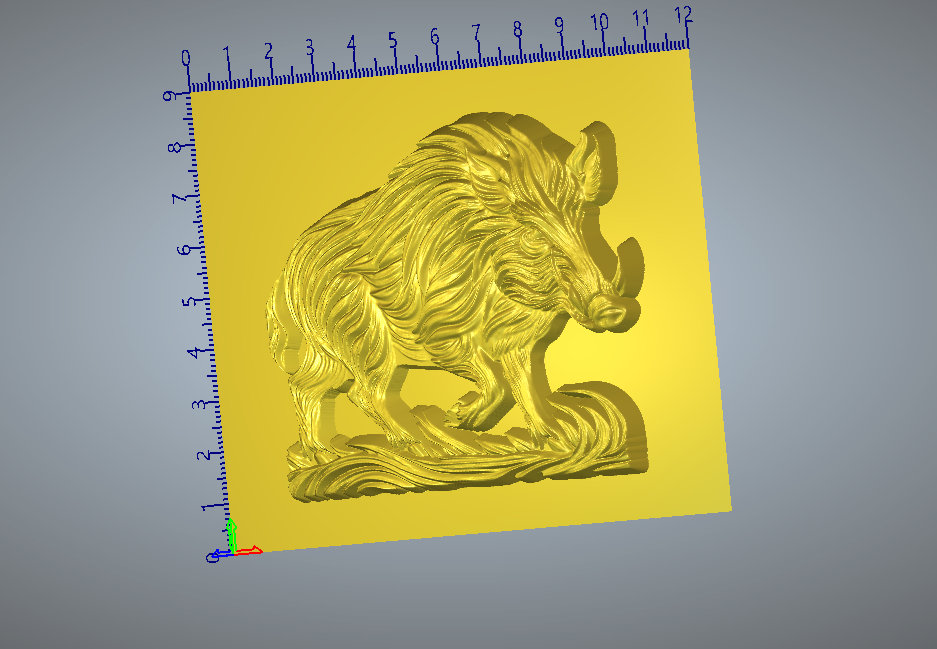 Wild Boar Stl File for CNC Router - Etsy