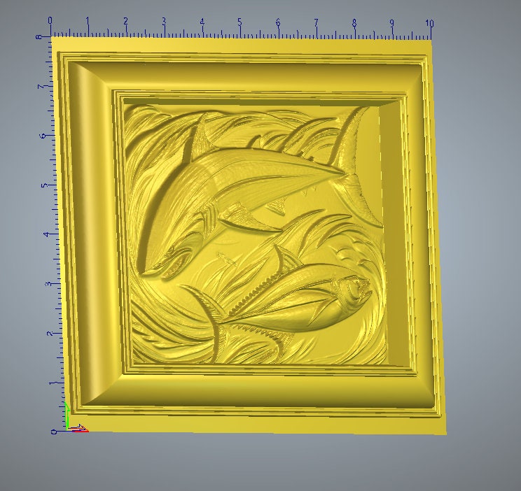 Tuna and Shark Stl File for CNC Router - Etsy