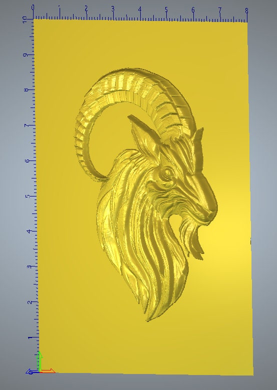 Goat Stl File for CNC Router - Etsy