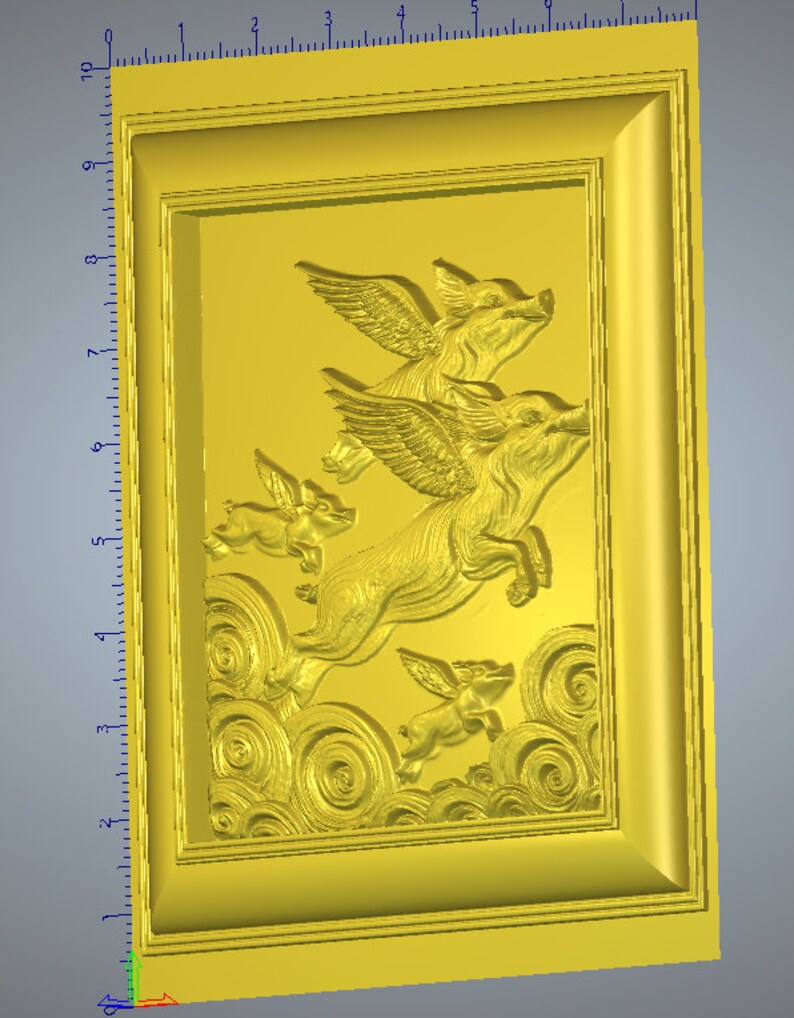 When Pigs Fly Stl Model for CNC Router - Etsy