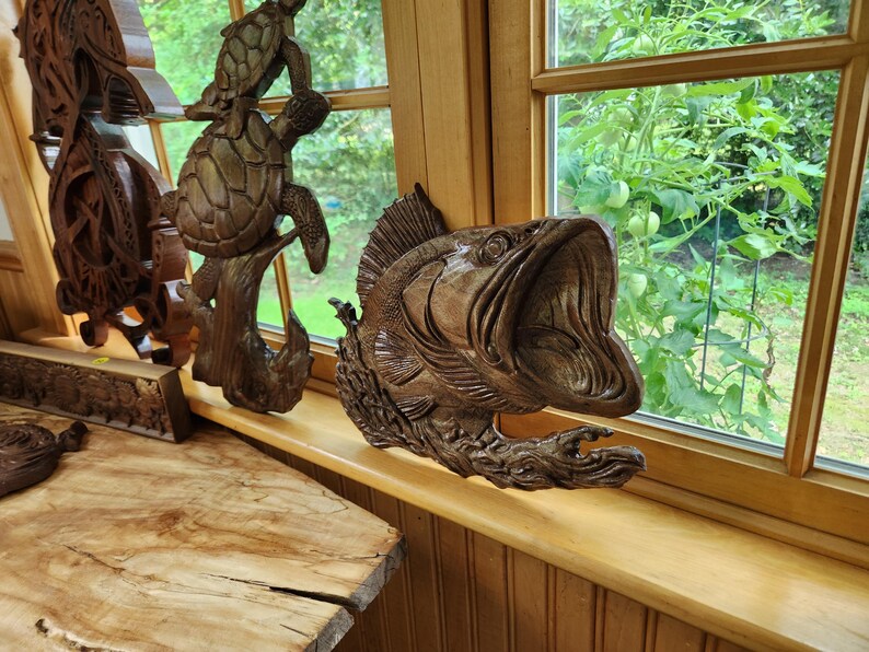 Bass Fish Stl File for CNC Router - Etsy