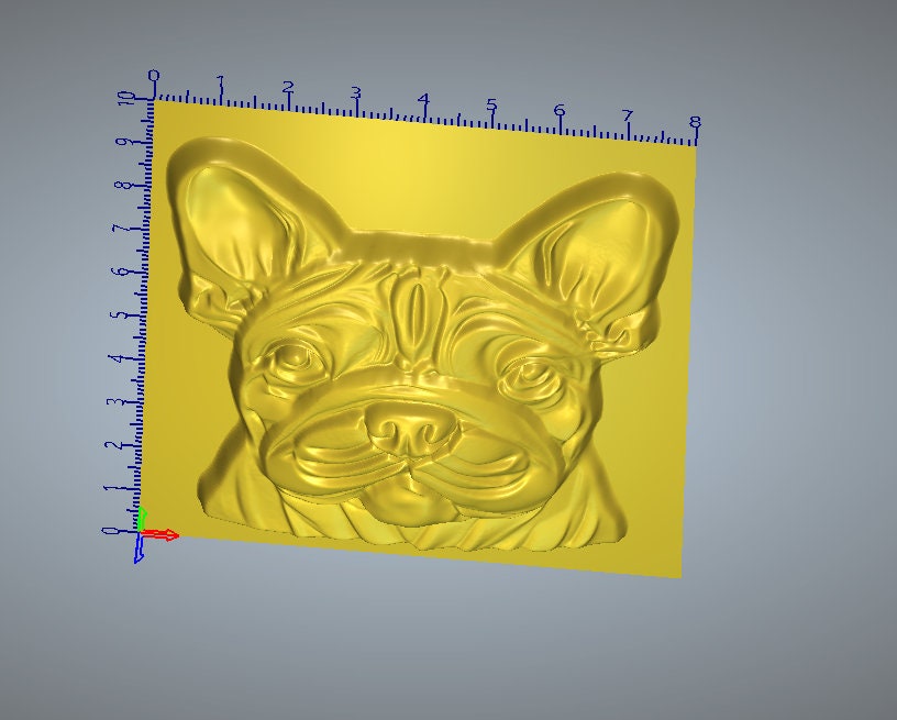 French Bulldog Stl File for CNC Router - Etsy